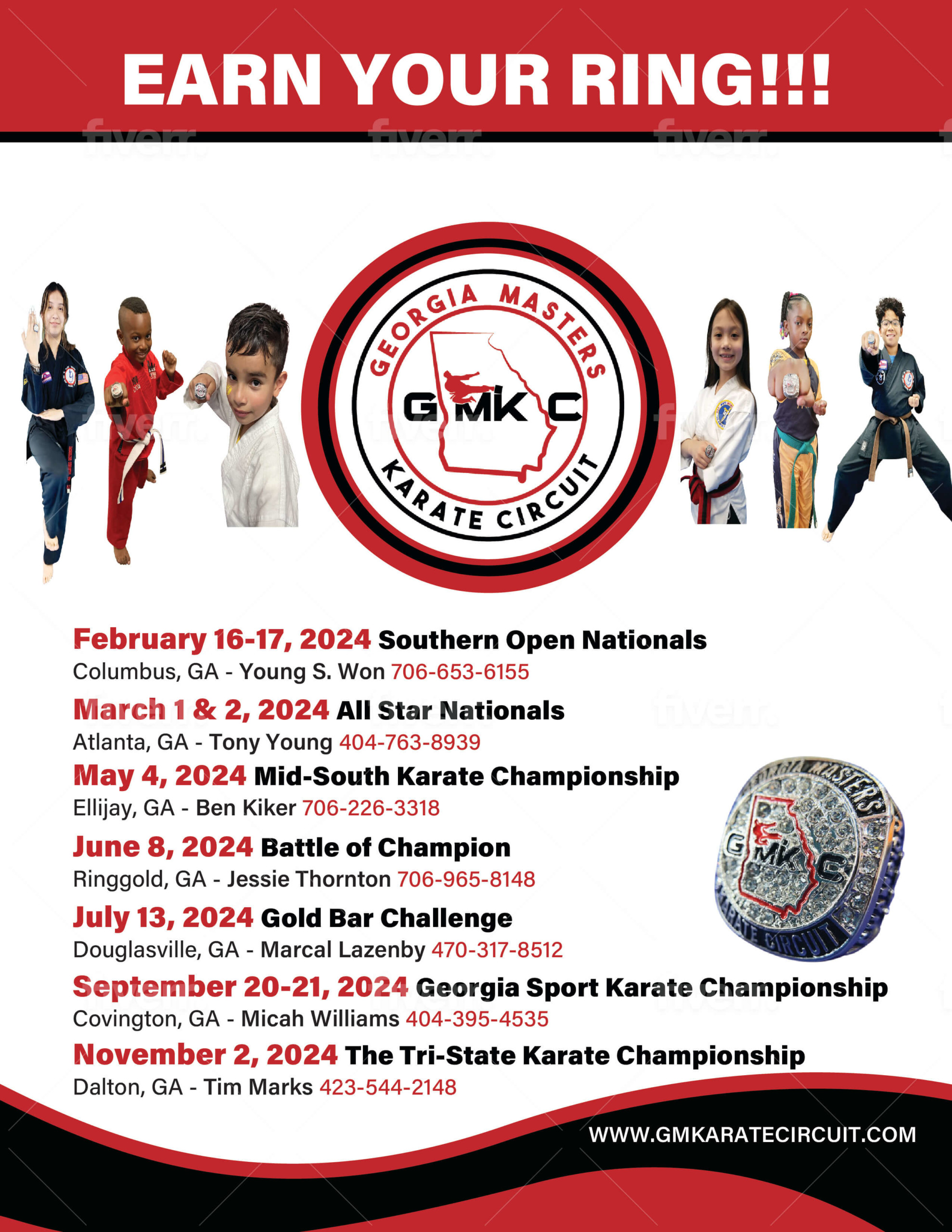 Schedule – GM Karate Circuit